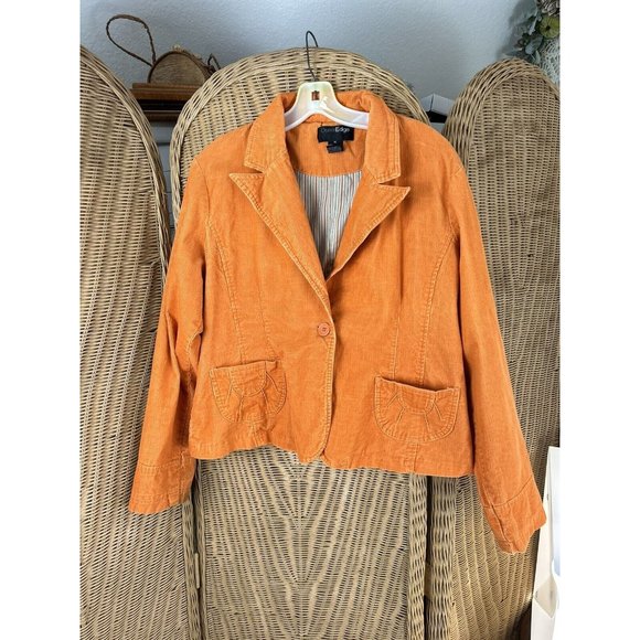 Outer Edge | Jackets & Coats | Outer Edge Corduroy Jacket Orange Xl ...